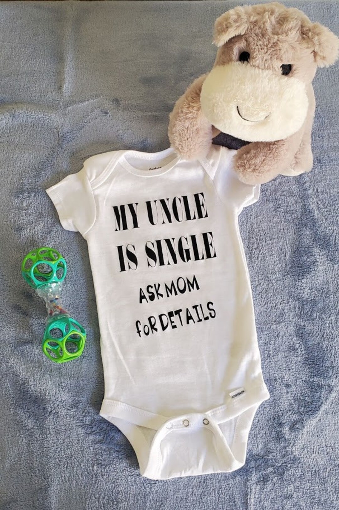 Uncle Baby Onsie - Uncle is Single - Funny Baby Onsie - Etsy