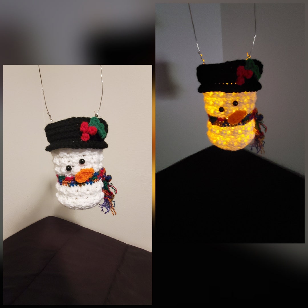 Snowman Luminary Mason Jar - Etsy