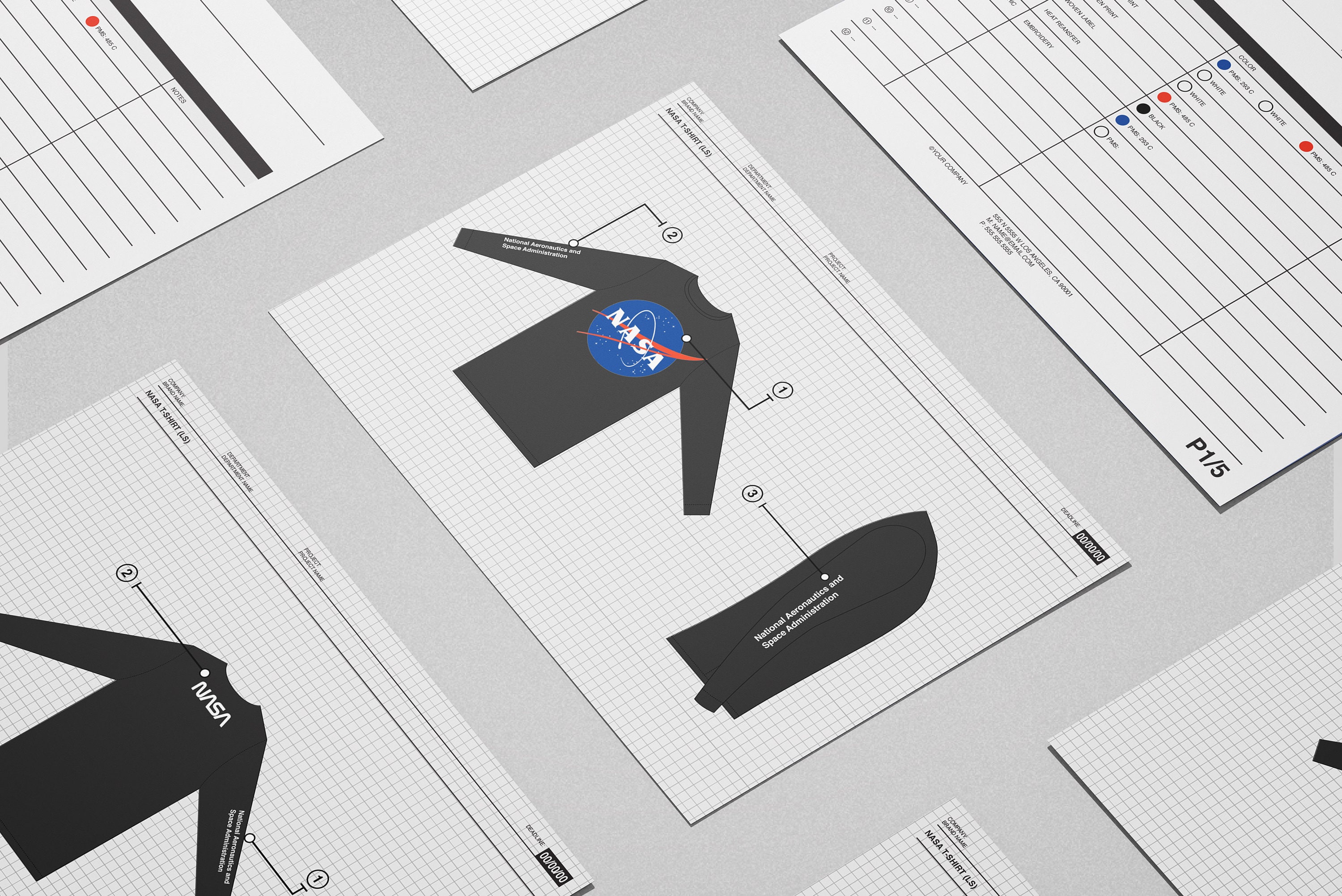 Tech Pack Template Kit, Apparel Templates, Beginner Fashion Design ...