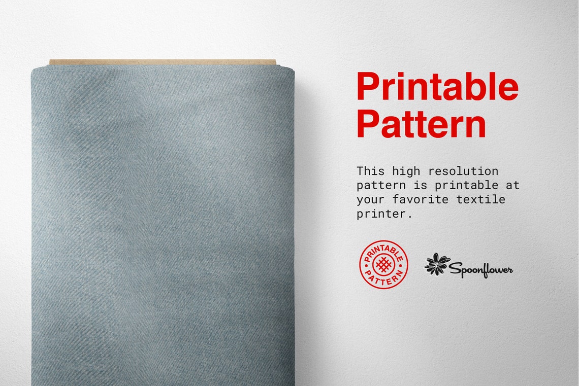 Lightwash Denim Pattern - Etsy