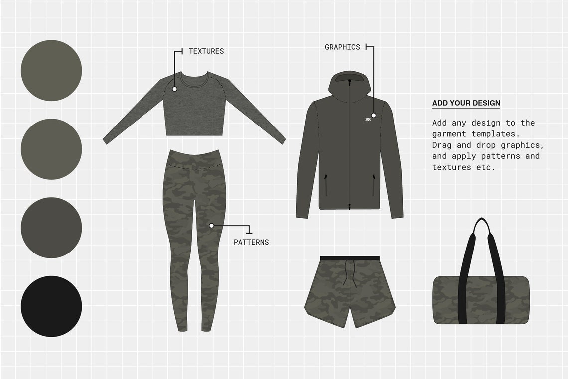 Tech Pack Template Kit Apparel Templates Beginner Fashion - Etsy