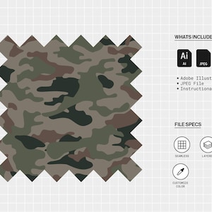 Camo Seamless Pattern - Etsy