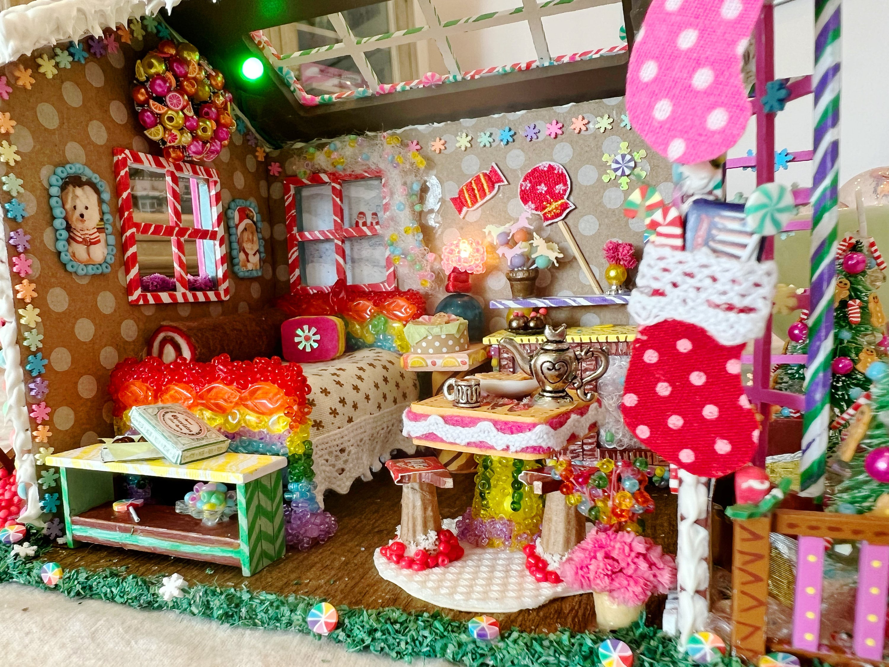 Candy Christmas Miniature Doll House Holiday Decoration - Etsy