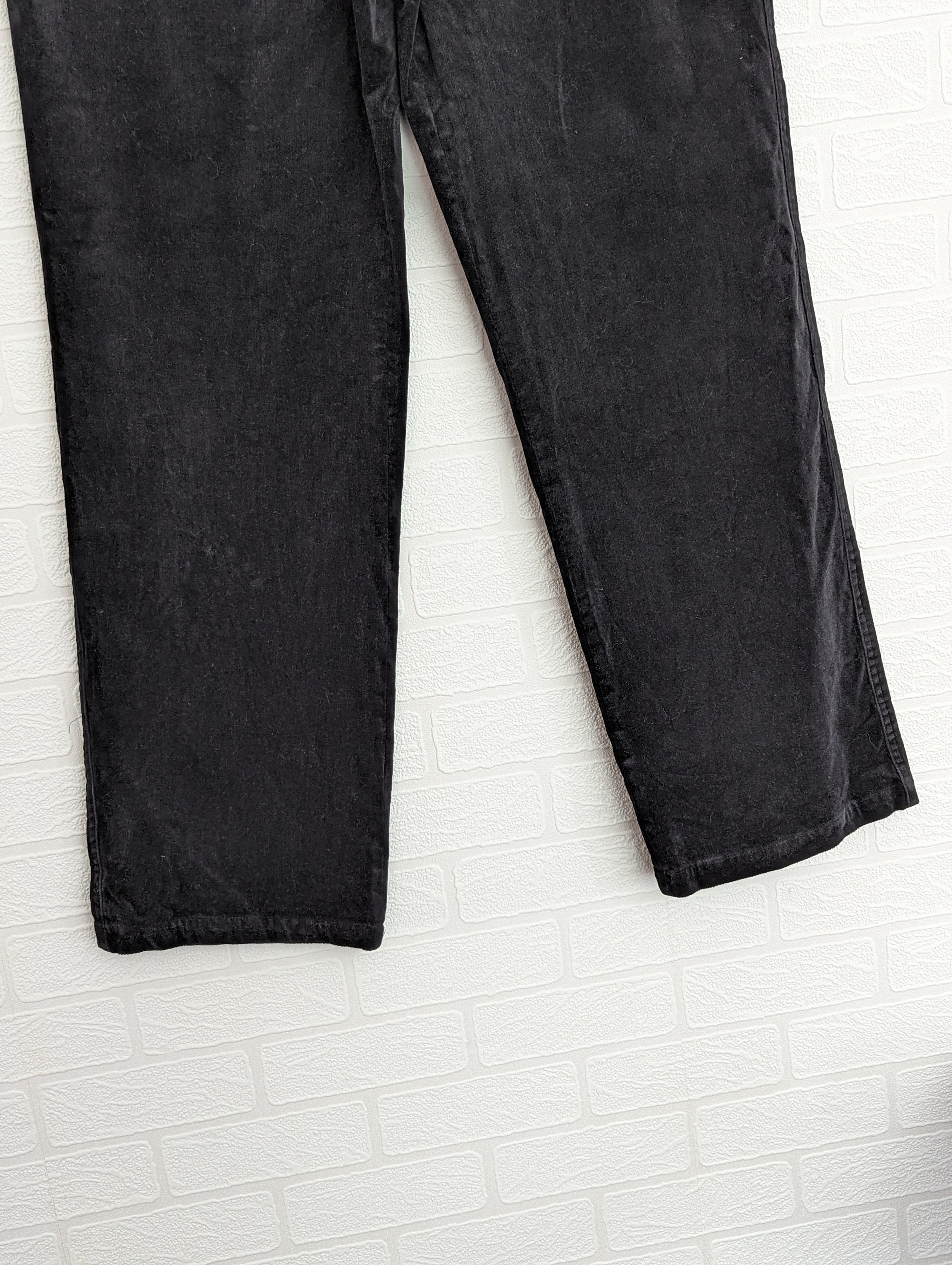 Vintage Oscar B Black Velour Trousers Size 18 - Etsy