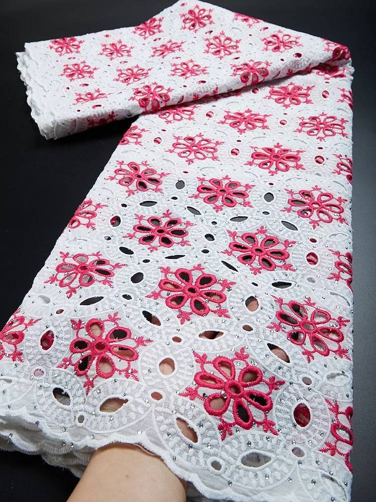 100% Cotton African Dry Lace Fabric Nigerian Lace Fabric High Quality ...