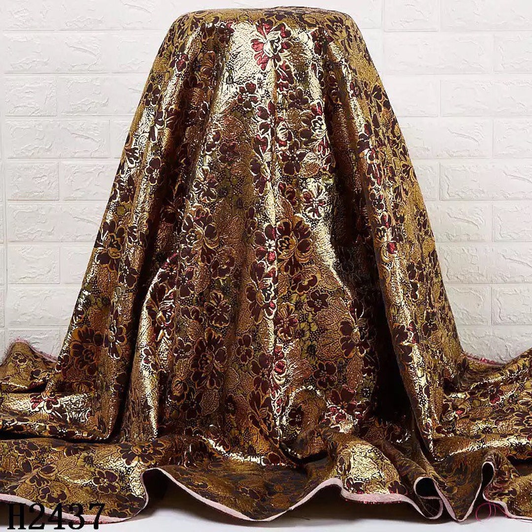 High Quality Gilding Brocade Lace African Lace Fabric Popular Nigerian ...