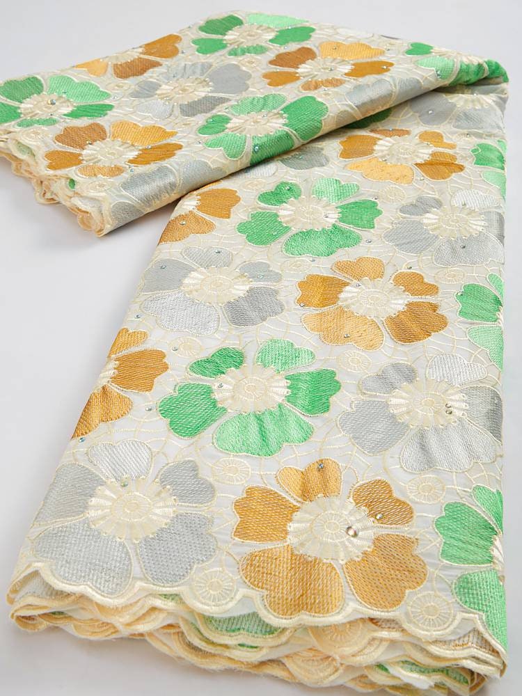 Nigerian African Cotton Dry Lace Fabric High Quality Swiss Voile Lace ...