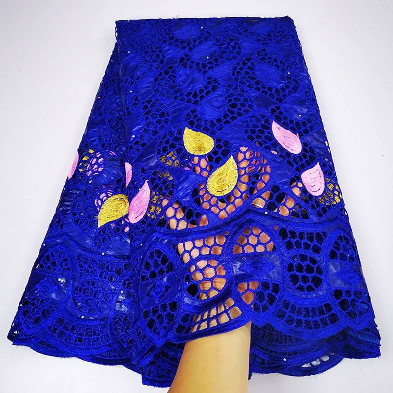 Bazin Brode African Lace Fabric Wedding African Bazin Riche Fabric 2 ...