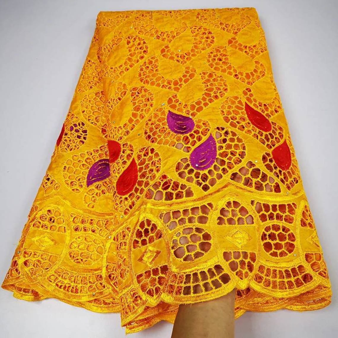 Bazin Brode African Lace Fabric Wedding African Bazin Riche Fabric 2 ...