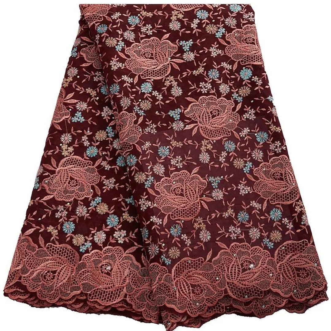 African Dry Lace Fabric With Stones Swiss Voile Lace in Switzerland ...