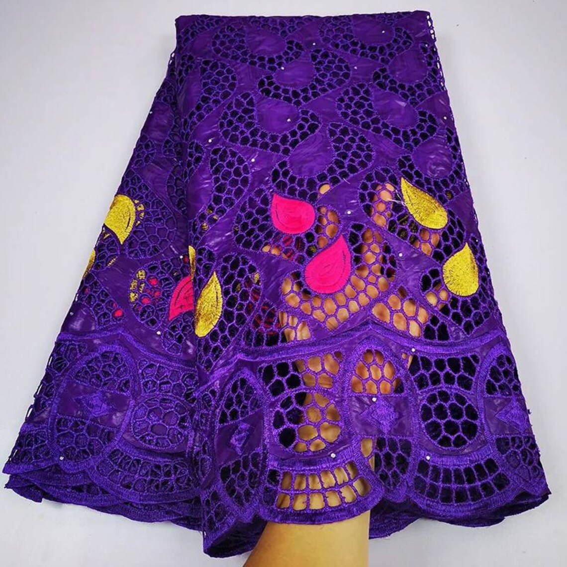 Bazin Brode African Lace Fabric Wedding African Bazin Riche Fabric 2 ...