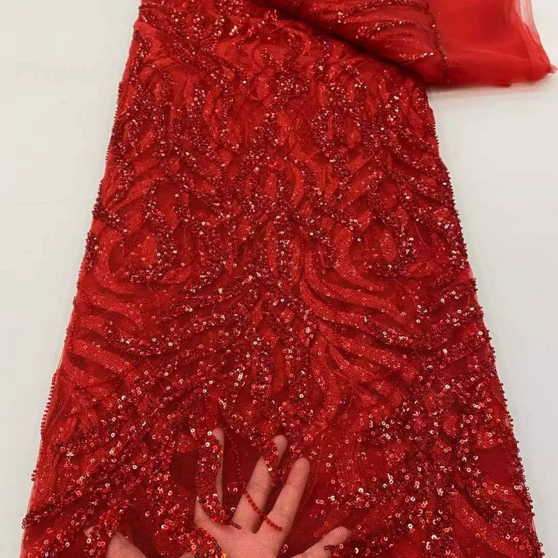 Nigerian Lace Red - Etsy