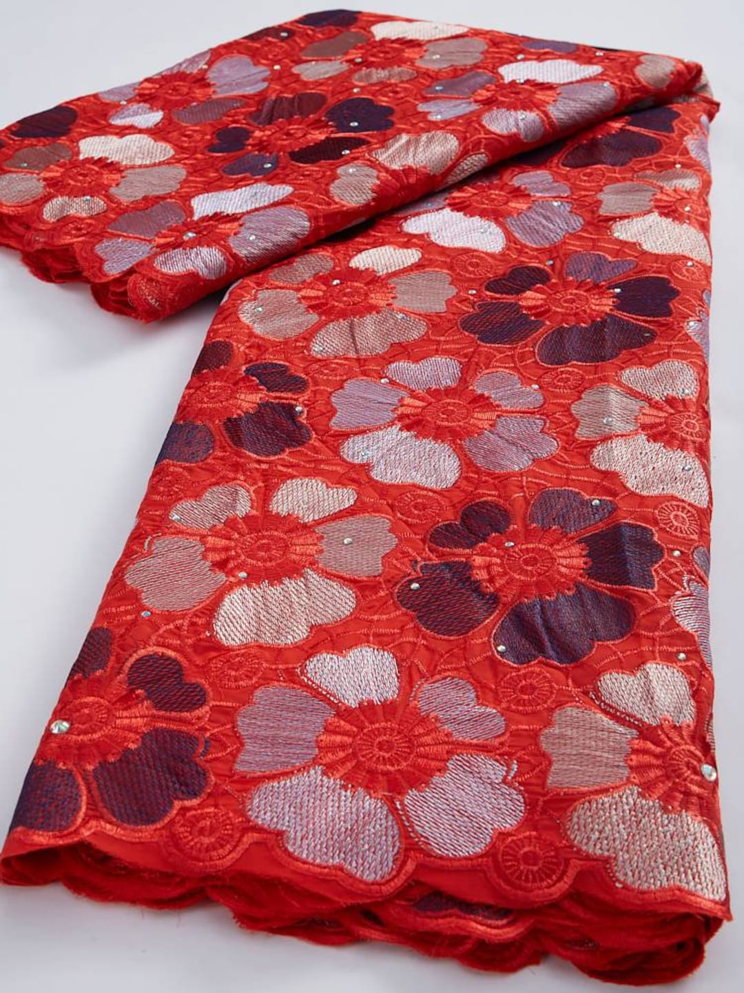 Nigerian African Cotton Dry Lace Fabric High Quality Swiss Voile Lace ...