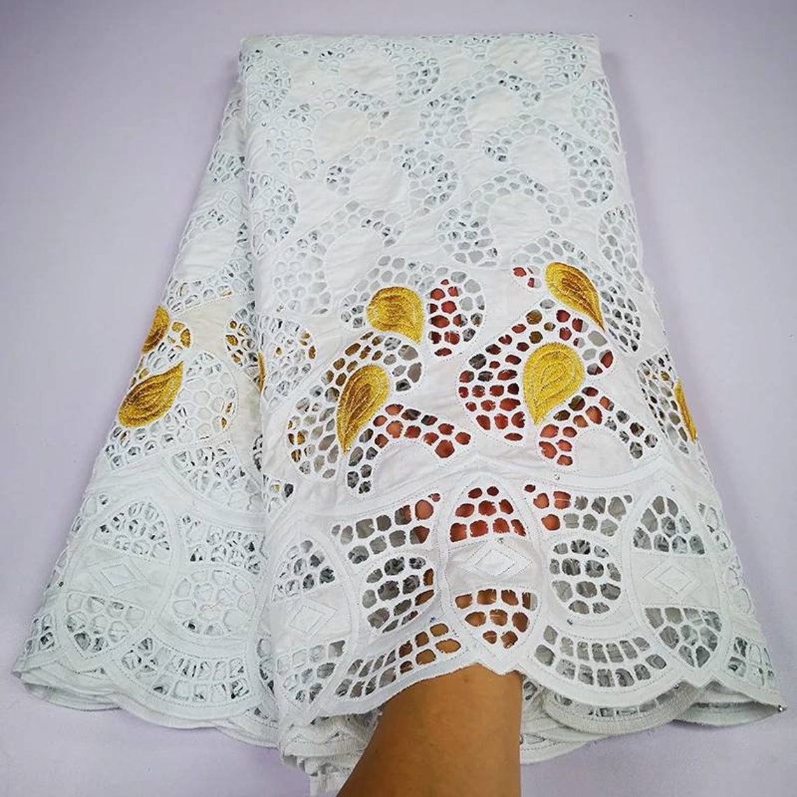 Bazin Brode African Lace Fabric Wedding African Bazin Riche Fabric 2 ...