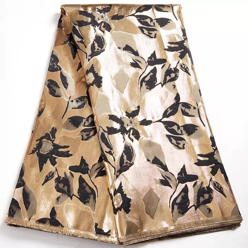 Latest Gilding Jacquard Lace Fabric Unique African Gilding Lace Fabric ...