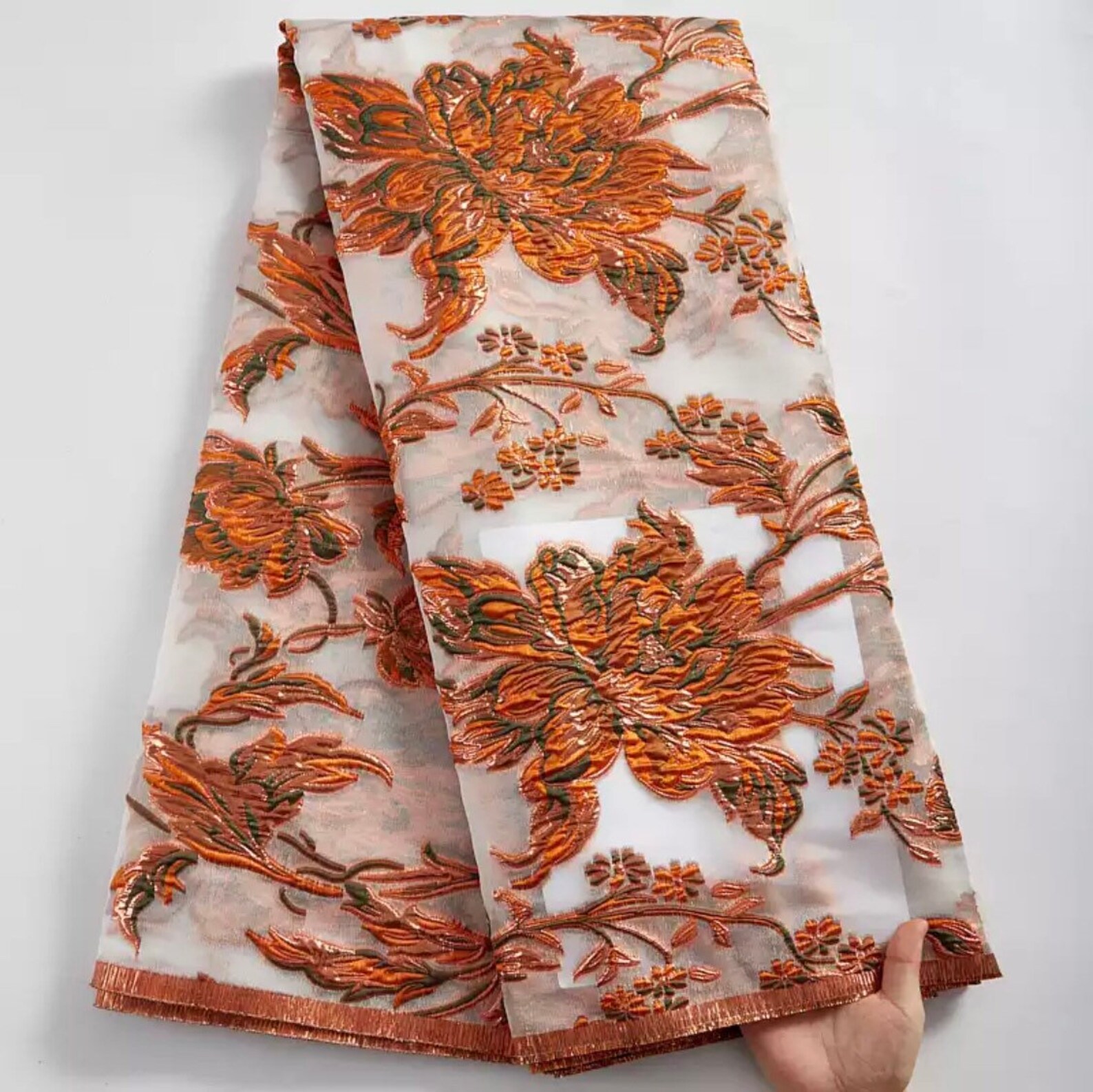 Red African Lace 2021 High Quality New Embroidery Bronzing Decal Lace ...