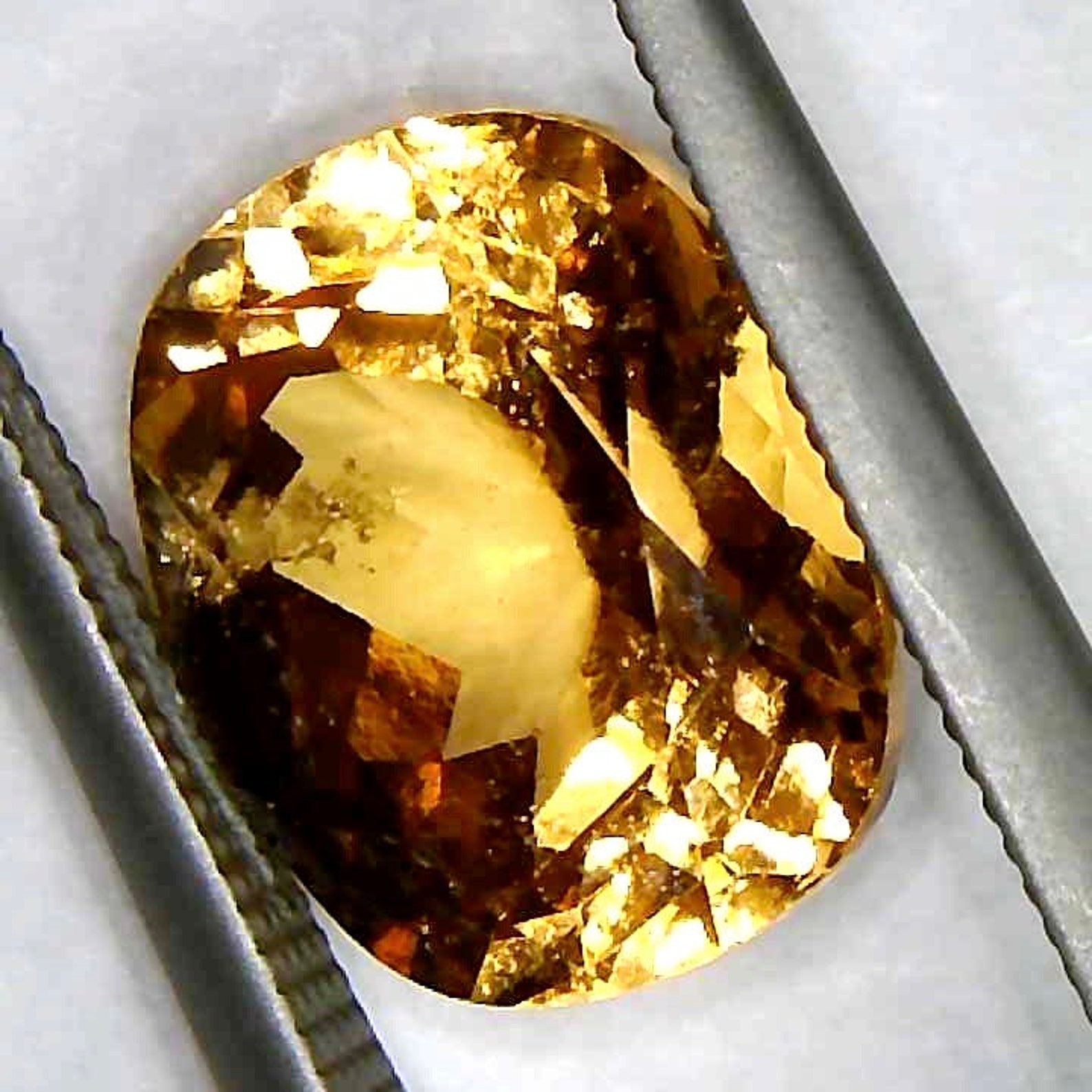 Golden Garnet loose gemstone 4.95ct Minimum 12 x 10 mm | Etsy