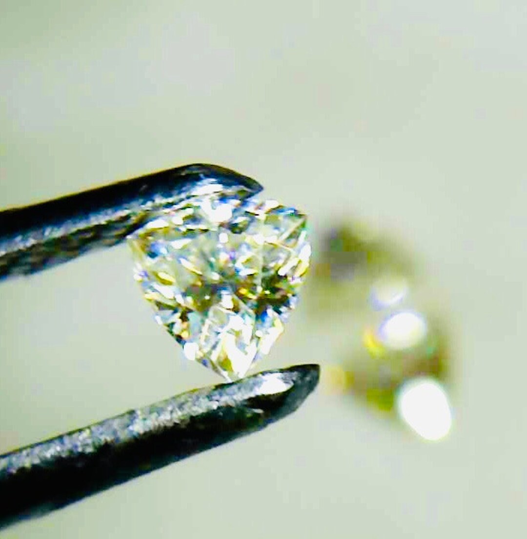 All the Rage, Moissanite, Diamond Simulate, Set of 3 Trillion Shaped Lt ...
