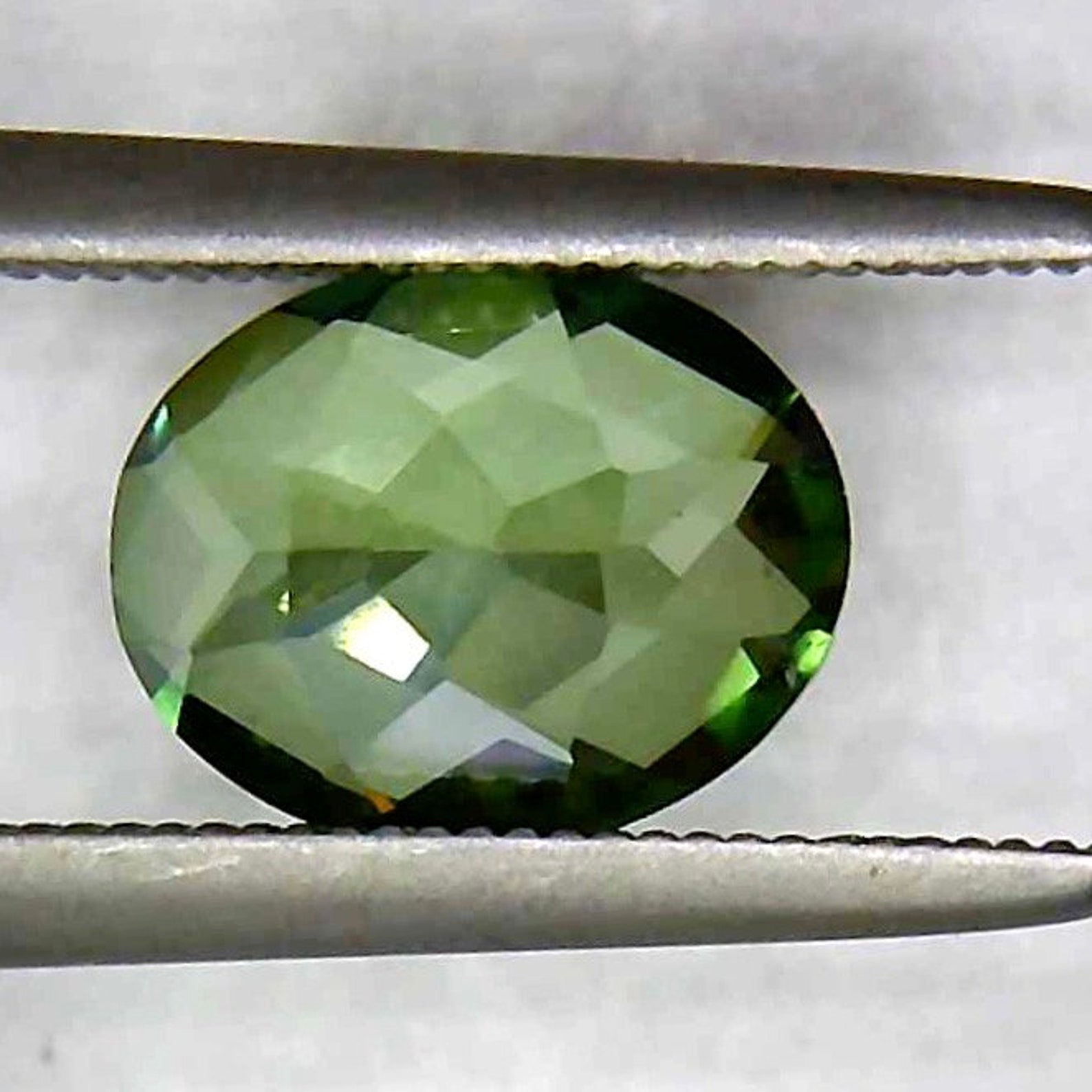 Topaz Emerald Envy treated Topaz Oval 10 x 8 mm approx 2.5 | Etsy