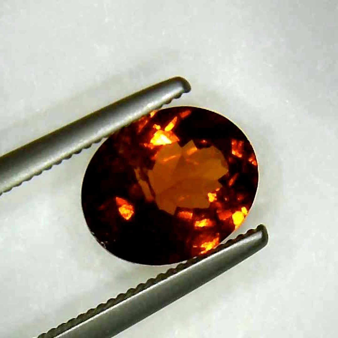 Loose Red Hessonite Garnets 10 X 8 Mm Oval 2.25 Ct - Etsy