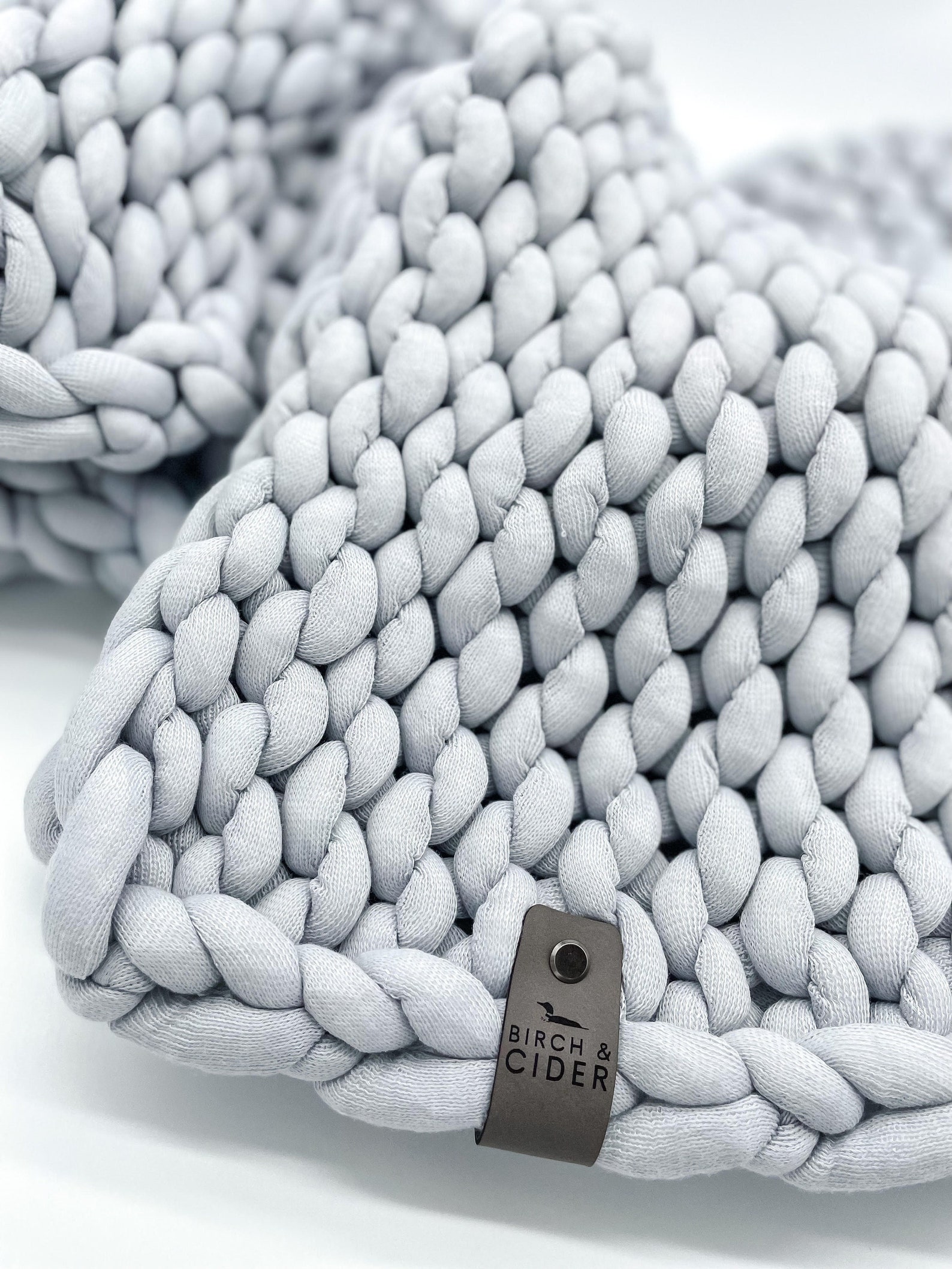 Chunky Knit Blanket Tags // XL Tags // Custom No Sew Faux Leather// 1"x ...