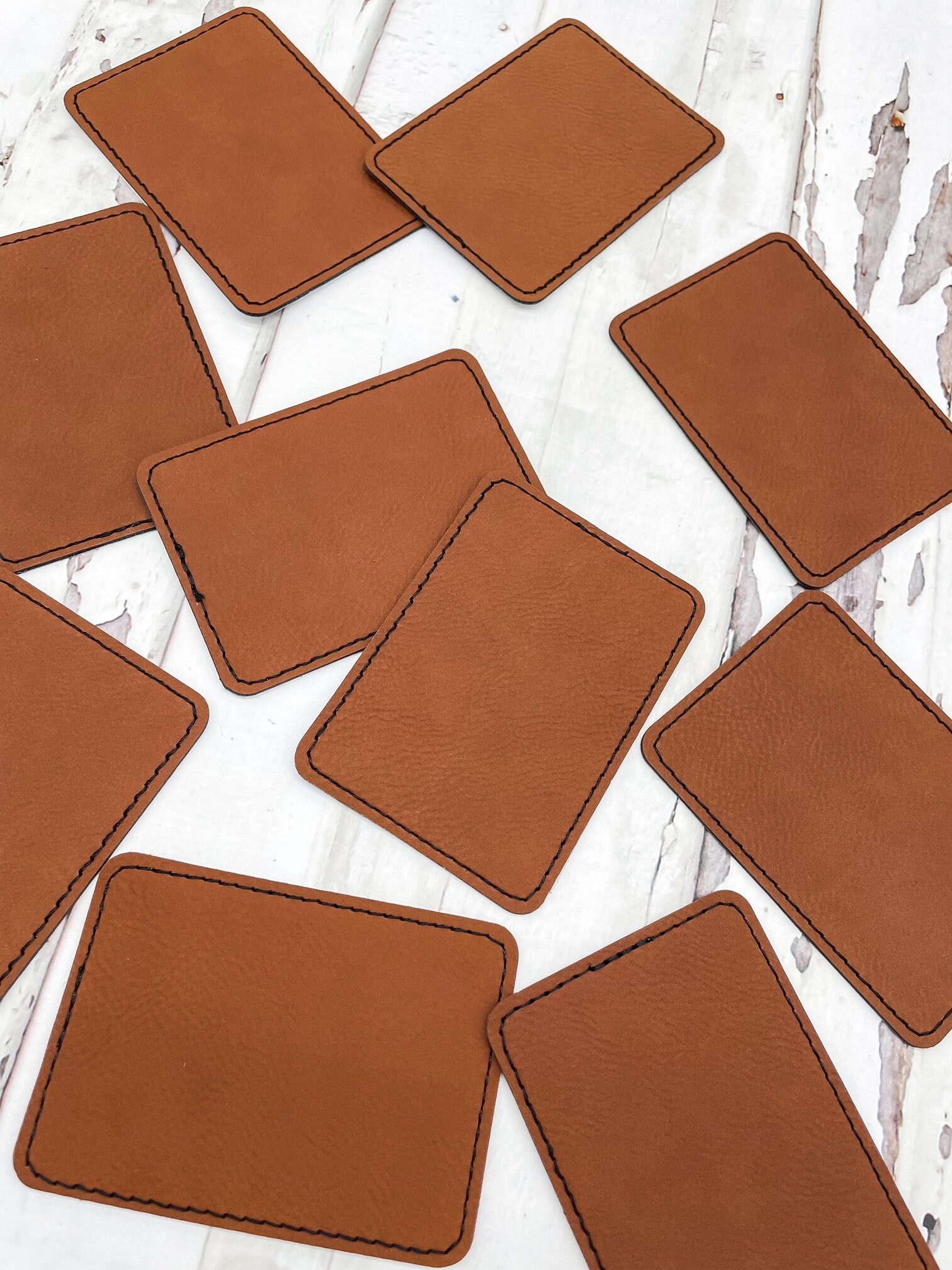 RAWHIDE Blank Laserable Patch // Hat Patch With Adhesive // - Etsy