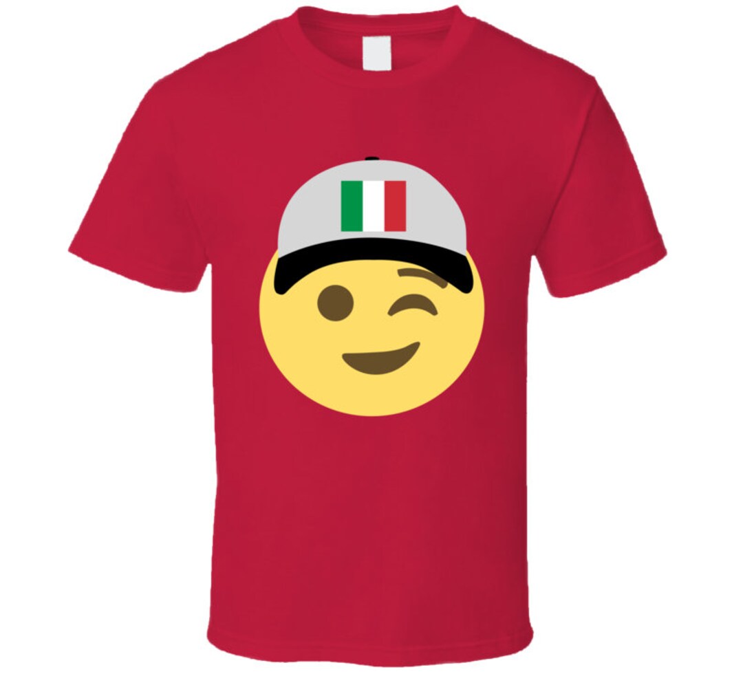 Wink Emoji Italian T Shirt - Etsy