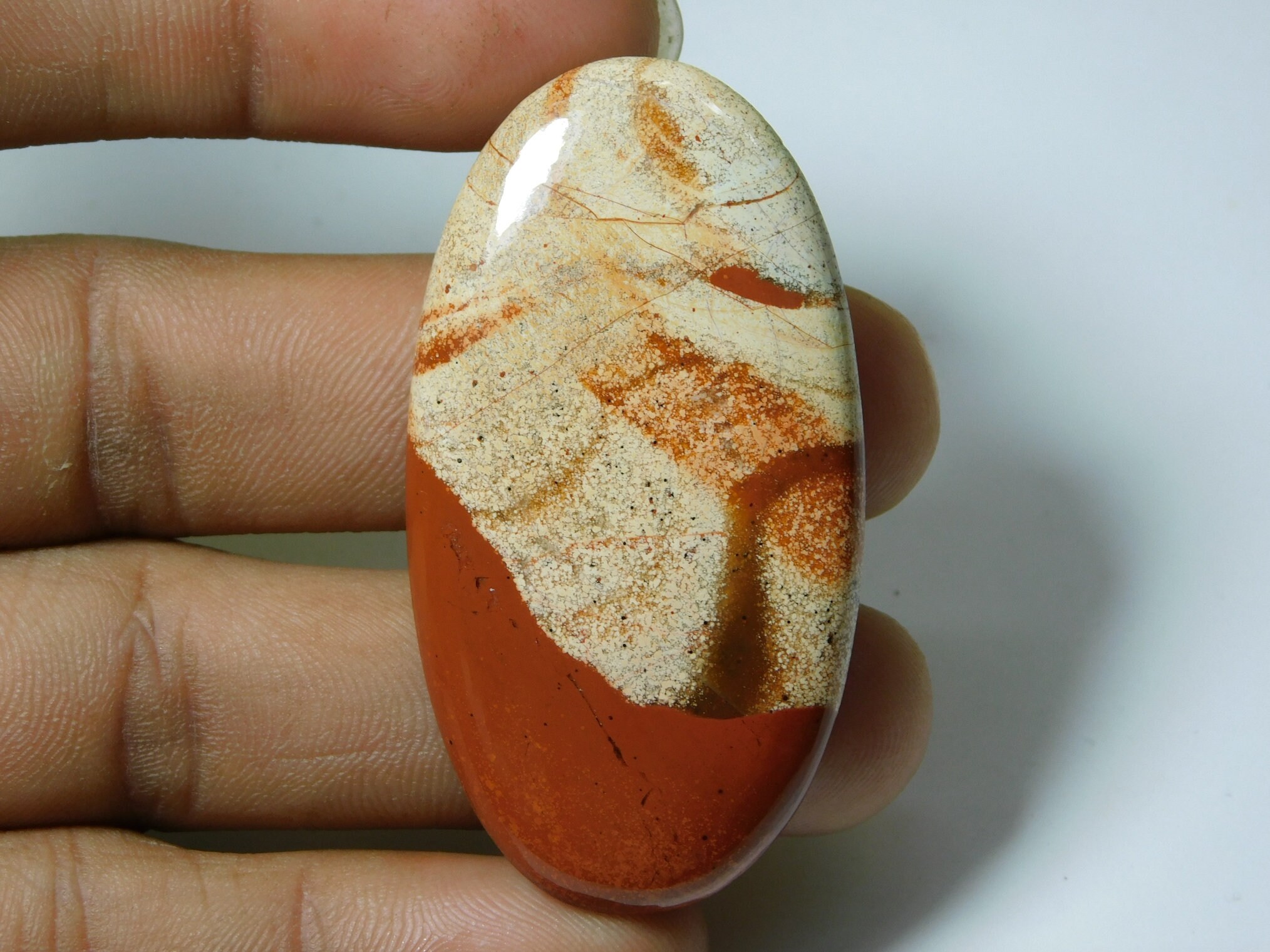 Genuine Natural Red Rainbow Jasper Cabochon Amazing Red | Etsy