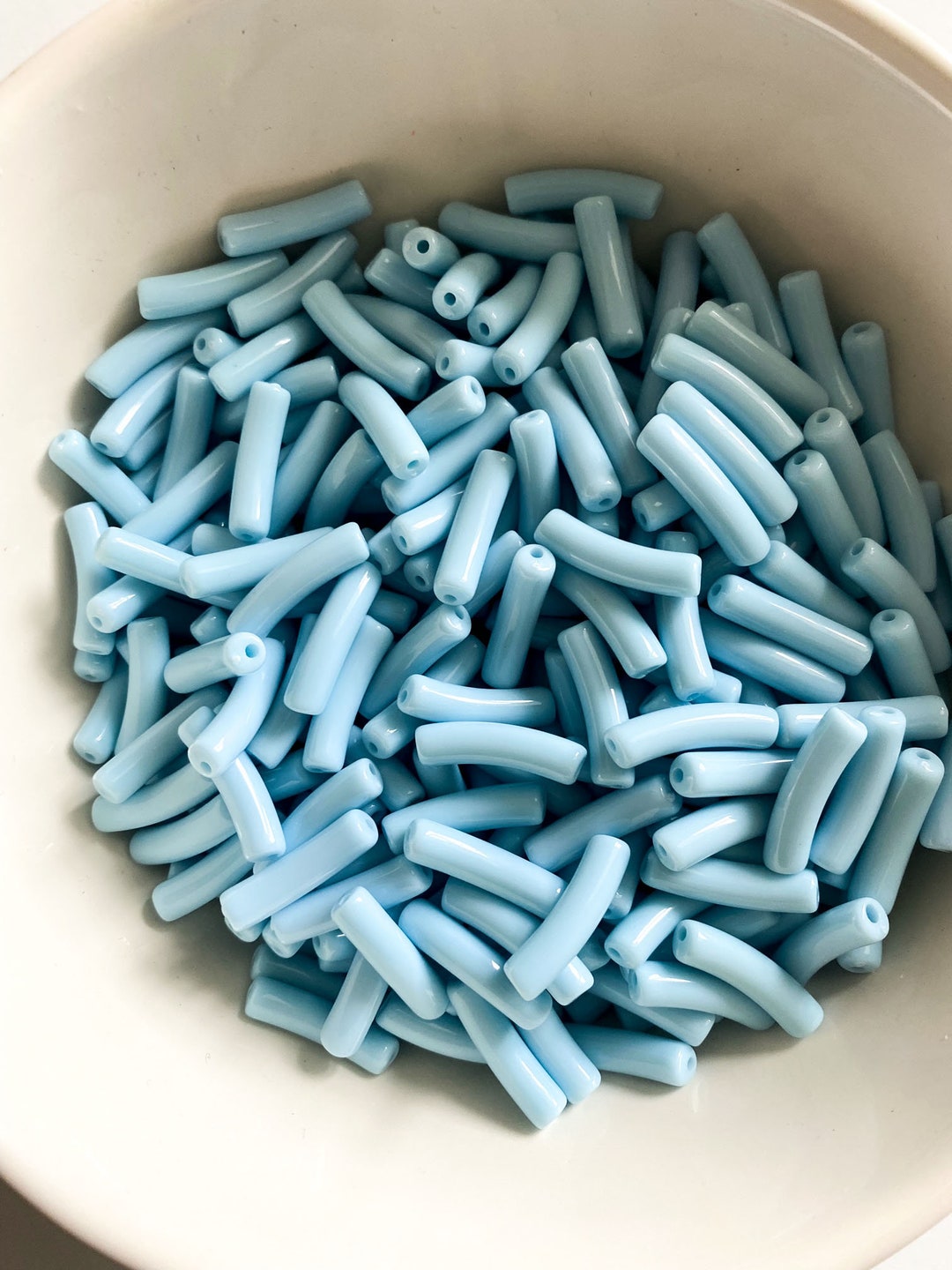 4mm Baby Blue Acrylic Beads,4mm Acrylic Tube Beads,mini Bamboo Bracelet ...