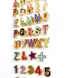 Rainbow Enamel Letter Beads, Enamel Number Beads, Enamel Symbol Beads ...