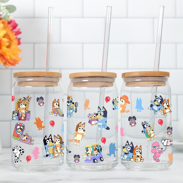 Bluey Cups With Straw - Etsy