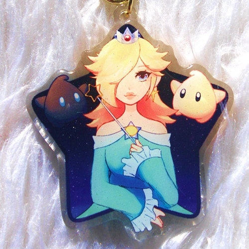 Princess Peach Daisy Rosalina Keychain / Video Game Acrylic - Etsy