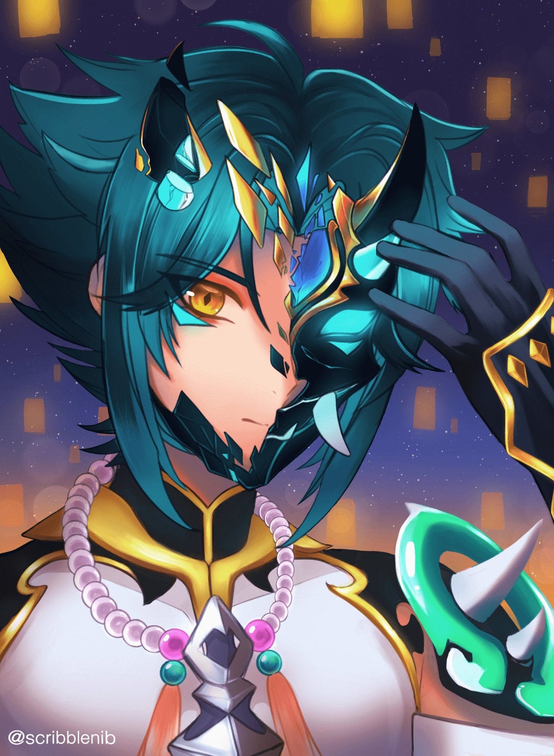 Genshin Impact Adeptus Xiao Print - Etsy