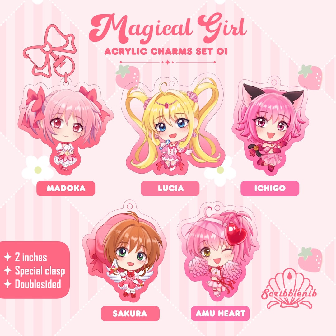 Magical Girl Acrylic Charms - Set 01 - Etsy