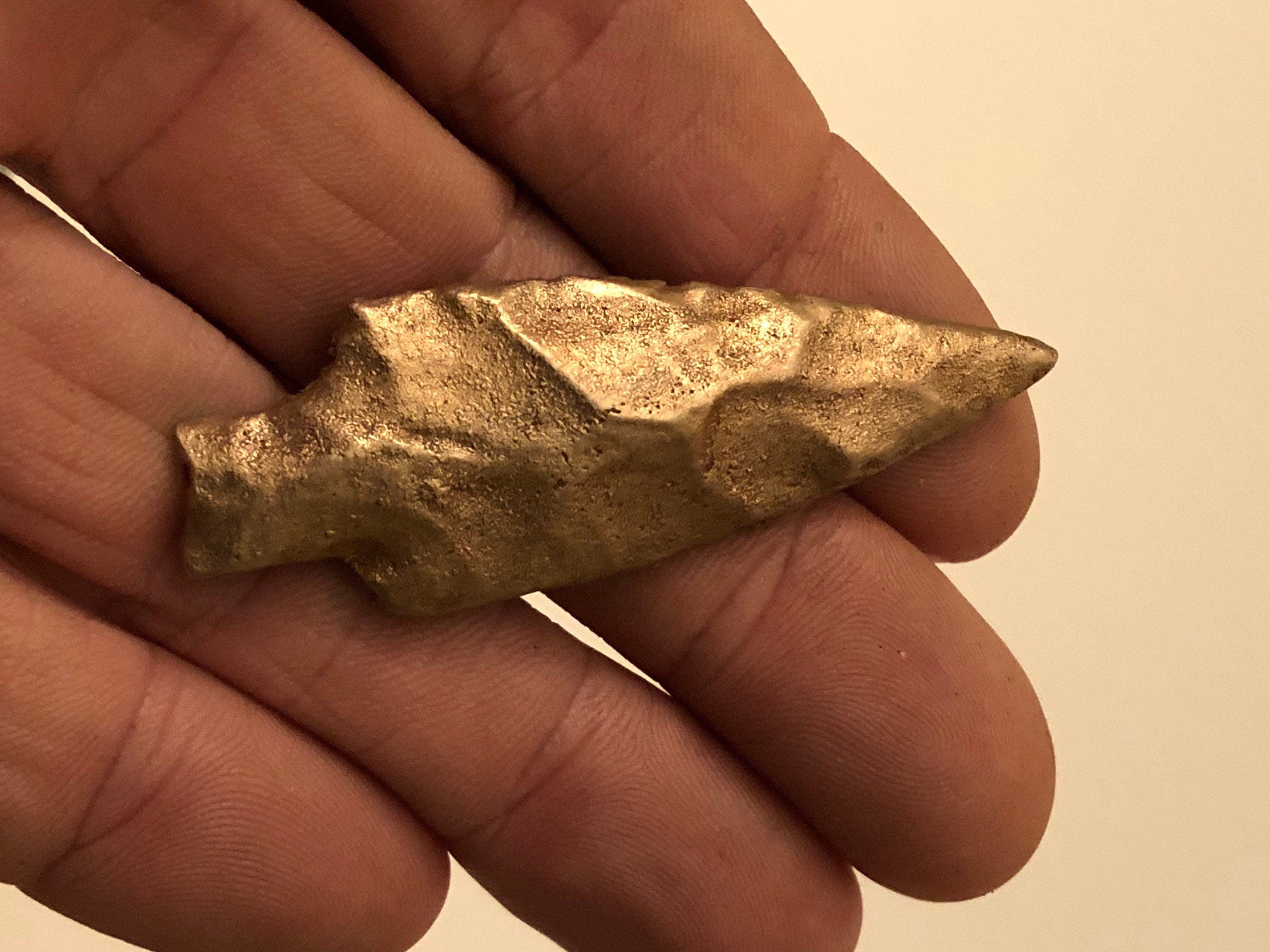 Medium Bronze Arrowhead Raw Polished Sand Cast for Jewelry - Etsy New ...