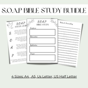 SOAP Bible Study Guide Printable| Digital Bible Study| SOAP Bible Study ...