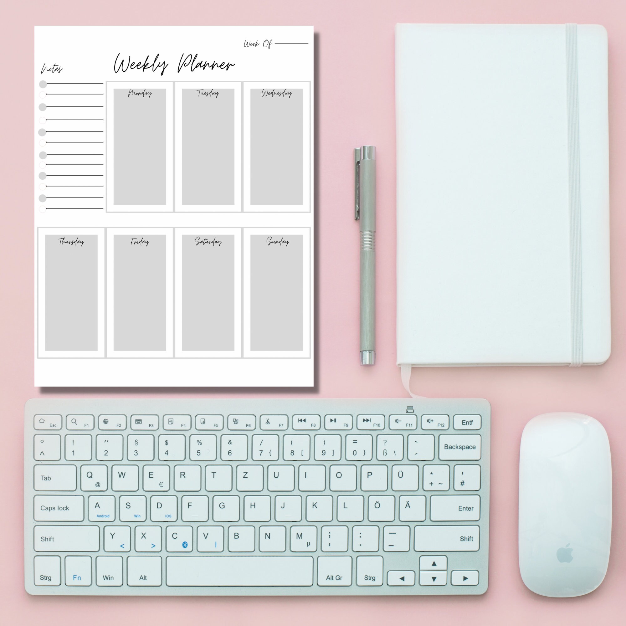 Weekly Planner Printable| Weekly Planner| Digital Weekly Planner ...