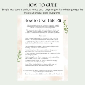 Rooted Bible Study Kit | Printable Bible Study Templates | Christian ...