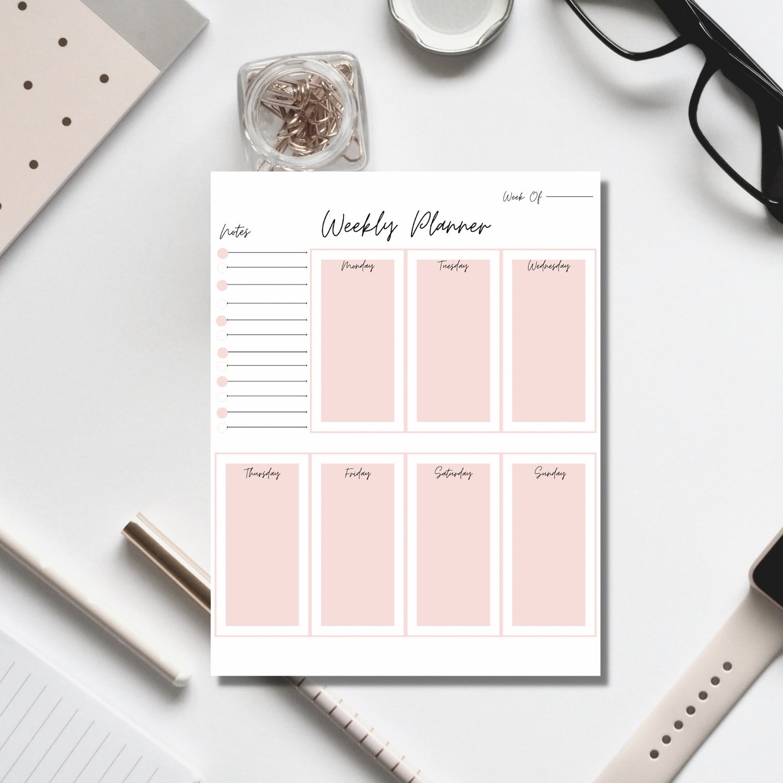 Weekly Planner Printable| Weekly Planner| Digital Weekly Planner ...