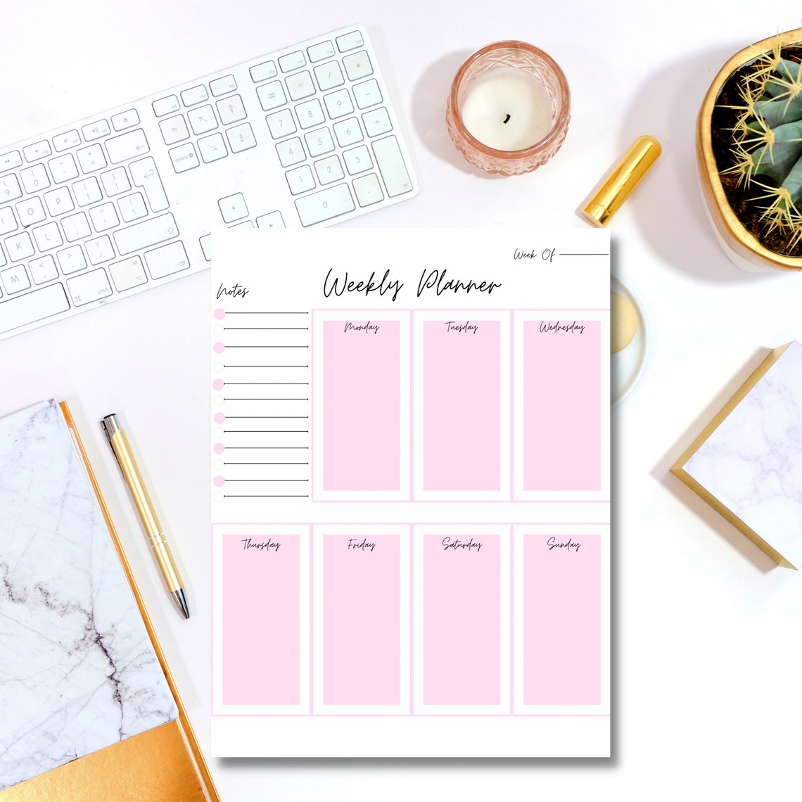 Weekly Planner Printable| Weekly Planner| Digital Weekly Planner ...
