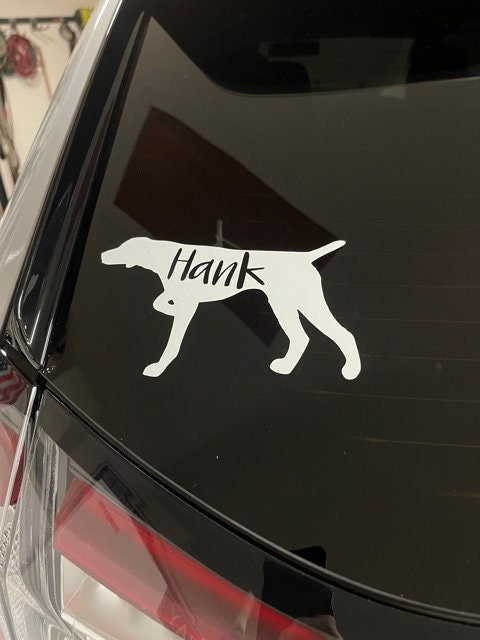 German Shorthaired Pointer Vinyl Decal - Customizable - GSP Decal, GSP ...