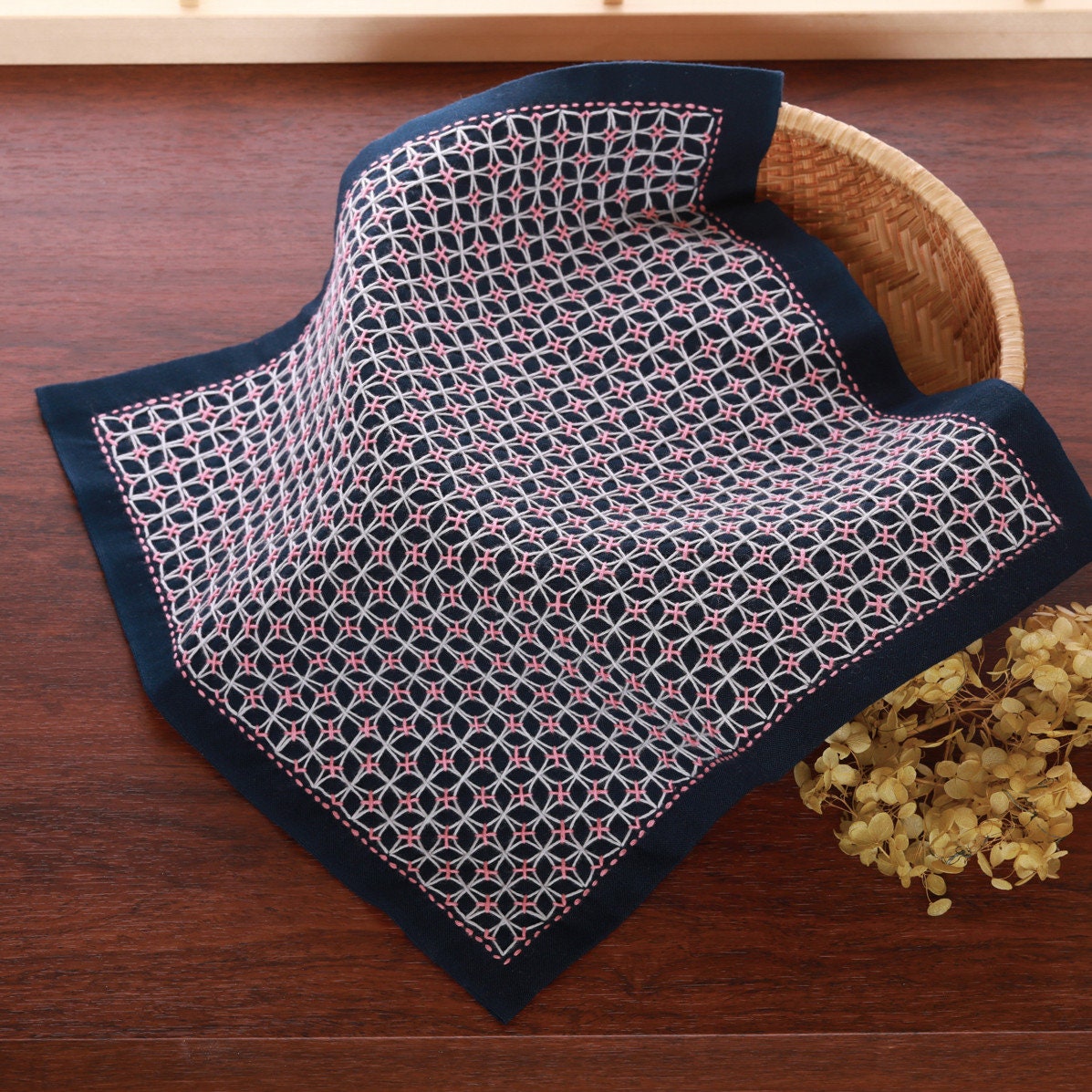 Sashiko Sampler Kuguri-zashi Japanese Cotton Cloth Authentic - Etsy