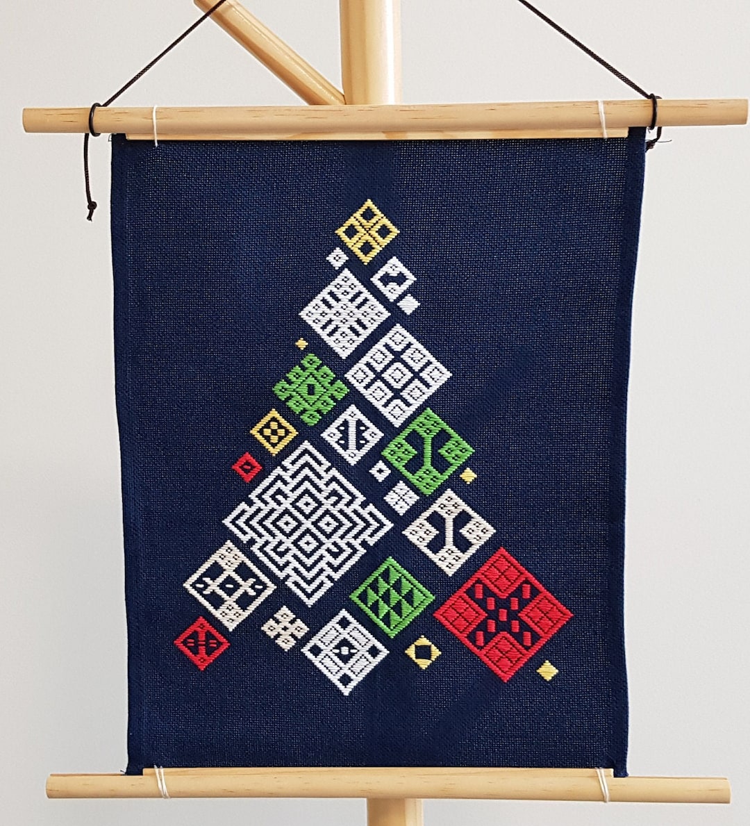 DIY KIT Kogin Tree Kit Small Japanese Embroidery Tapestry Wall - Etsy Canada