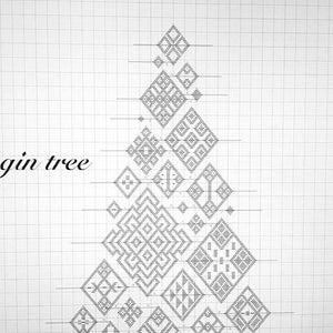 DIY KIT Kogin Tree Kit LARGE Japanese Embroidery Tapestry Wall Art ...