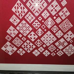 DIY KIT Kogin Tree Kit LARGE Japanese Embroidery Tapestry Wall Art ...