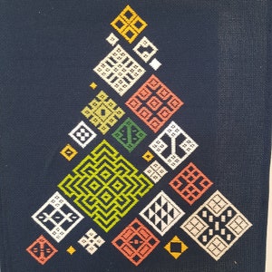 DIY KIT Kogin Tree Kit LARGE Japanese Embroidery Tapestry Wall Art ...