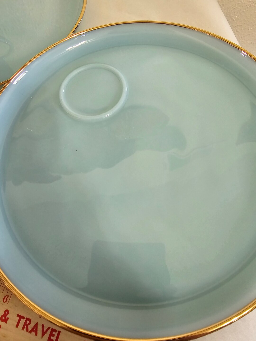 Vintage Blue Fire-king Snack Plate and Cup - Etsy