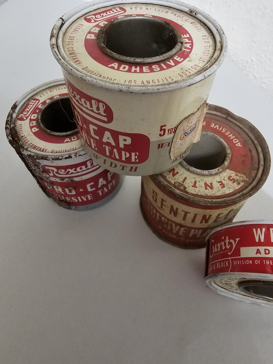 Vintage Bandage Tape Containers - Etsy