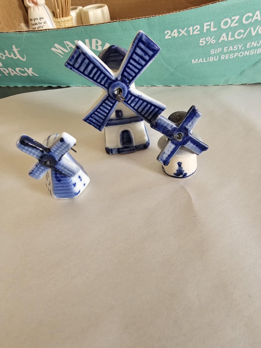 Holland Blue Windmills (unmarked) - Etsy