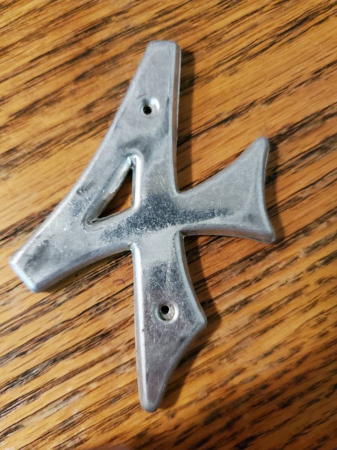 Vintagebl Aluminum Number 4 - Etsy